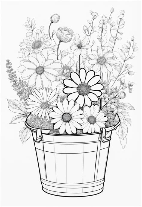 flower coloring page 3 ohoh deco