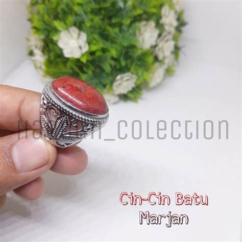 Cin Cin Batu Marjan Asli Jari 8 Dan Jari 9 Kualitas Top Lazada Indonesia