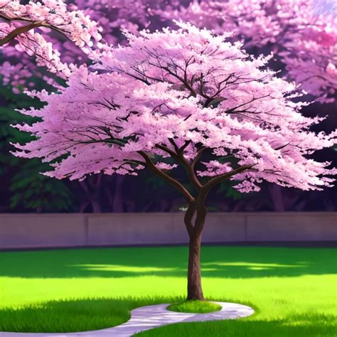 Premium Ai Image Sakura Tree Model Idea For Game