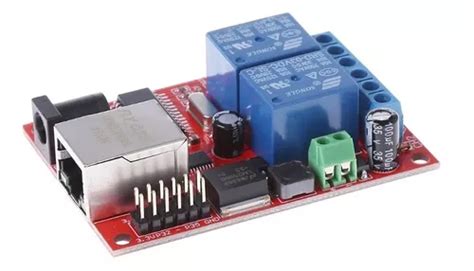 Red Ethernet Relé 2 Canales Placa Módulo Tcpudp 5v 12v 24v