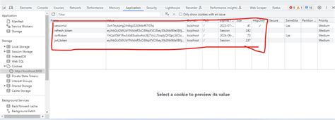 Django App Sending Jwt Token And Refresh Token To Browser Cookie But