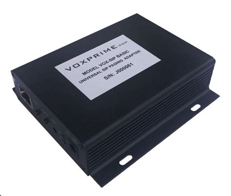 Basic Sip Paging Adapter Voxprime