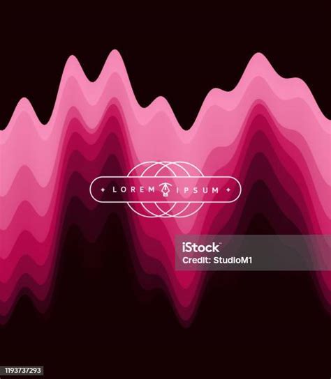 추상 파형 배경입니다 3d 기술 스타일 음파벡터 일러스트레이션 물리학에 대한 스톡 벡터 아트 및 기타 이미지 물리학 음파 0명 Istock