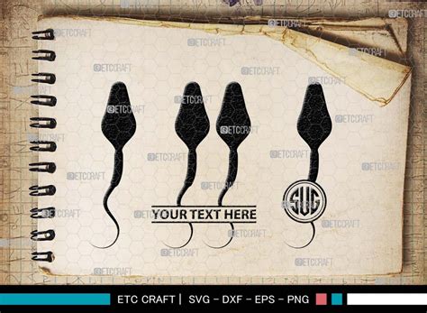 Sperm Monogram Sperm Silhouette Sperm Svg Male Anatomy Svg Semen S