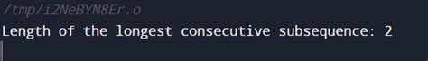 longest consecutive subsequence tpoint tech