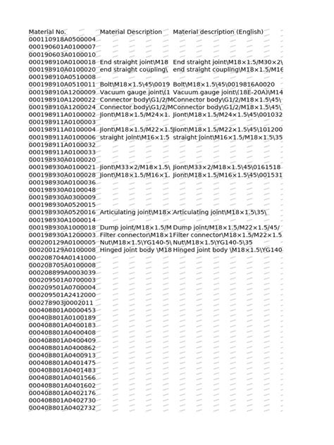 material master data form 2 pdf screw electrical connector