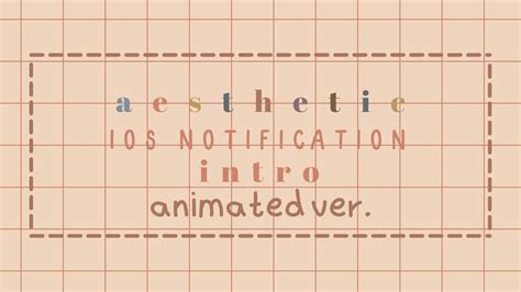Aesthetic Ios Notification Inspired Intro Templates Free To Use Youtube
