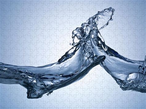 Waves Collide Jigsaw Puzzle By Michael H