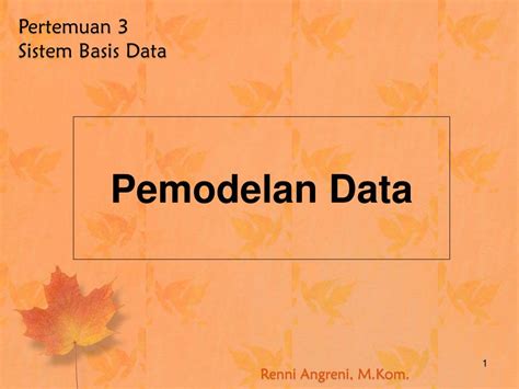 PPT Pemodelan Data PowerPoint Presentation Free Download ID 6168967