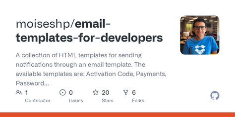 github moiseshp email templates for developers a collection of html