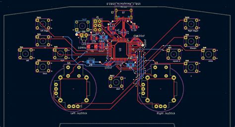 Pcb Layout Review Request Custom Gaming Controller Using Atmega32u4