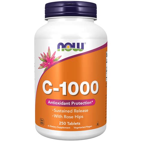 Now Foods Supplements Vitamin C 1000 With Rose Hips