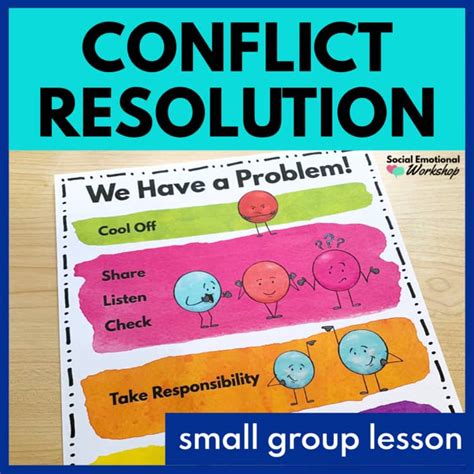 Conflict Resolution Activities Situation Cards Lessons Scenarios For Sel