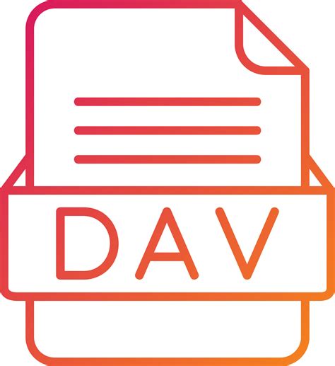 Dav File Format Icon 29148993 Vector Art At Vecteezy