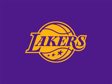 Los Angeles Lakers Logo On Purple Background