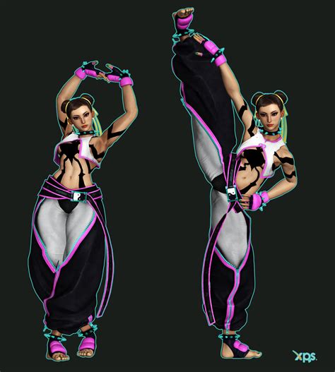 Chun Li As Sf6 Juri Han [dl] Xps By Sihsengiu On Deviantart