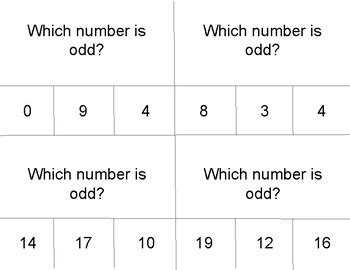 Odd Or Even Task Cards By Keely Bird Teachers Pay Teachers