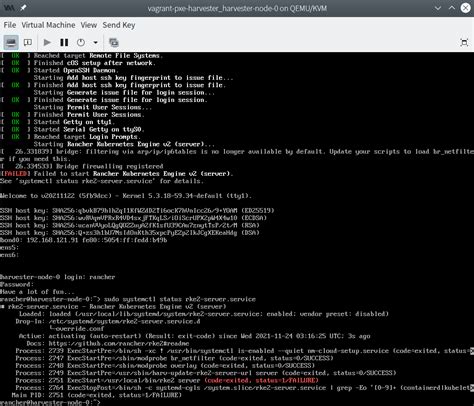BUG Failed To Start RKE2 Server Issue 1582 Harvester Harvester