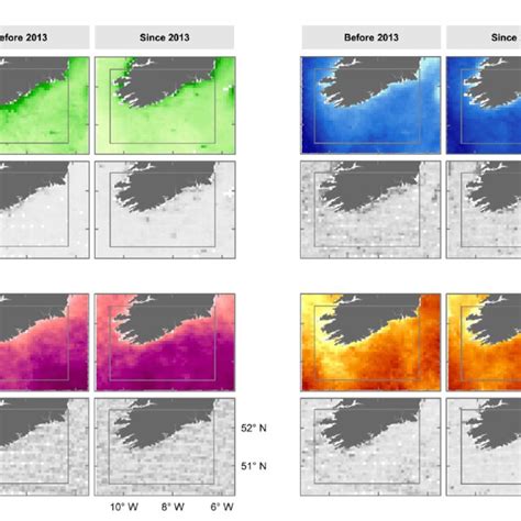 Maps Showing The Spatial Patterns Of The Average Annual Mean And
