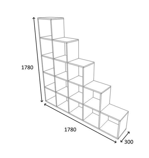 ᐉ Стеллаж горка на 15 ячеек Вавилон 1780х1780х300 мм Дуб Сонома • Купить в Киеве Украине