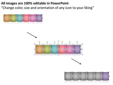 Puzzle Linear Process Flow Chart Stages Make Charts Powerpoint Templates PowerPoint Design