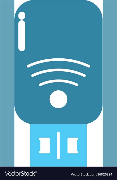 Usb Memory Technology To Save Data Information Vector Image