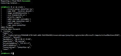 Azure Cli Creating A Virtual Machine Cloud Computing With A Side Of