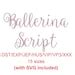 Ballerina Script Embroidery Font Dst Exp Jef Hus Vip Vp3 Xxx 15 Sizes Small To Large Svg Etsy