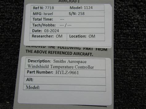 Hylz9661 Smiths Aerospace Windshield Temperature Controller Unit