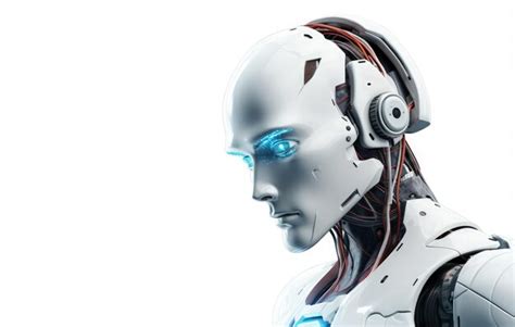Premium Photo Robot Illustration On White Background Artificial