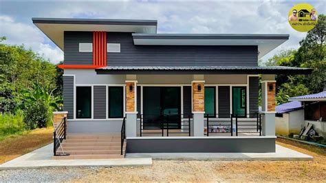 Modern House บ้านโมเดิร์นหลังนี้สวยมาก3ห้องนอนราคาไม่แพงกับพื้นที่87ตรม ออกแบบลงตัว ราคาโดนใจ