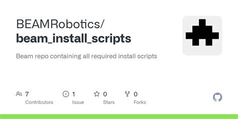 GitHub BEAMRobotics Beam Install Scripts Beam Repo Containing All Required Install Scripts