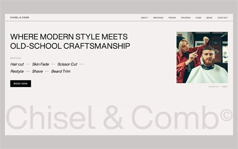 Chisel And Comb Website Page Template For Webflow