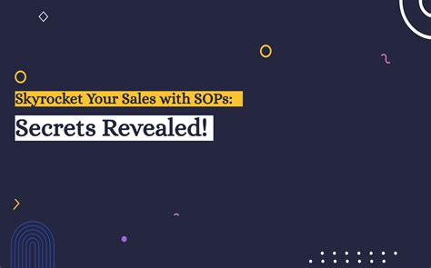 Skyrocket Your Sales With Sops Secrets Revealed Kevlex Academy