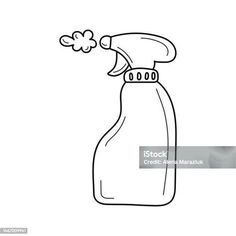 펌프 스프레이 병 알코올 액체 의료 소독 방부제 건강 관리 흰색 배경에 격리 벡터 일러스트 레이 션 건강관리와 의술에 대한 스톡