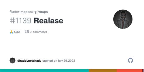 Realase · Flutter Mapbox Gl Maps · Discussion 1139 · Github