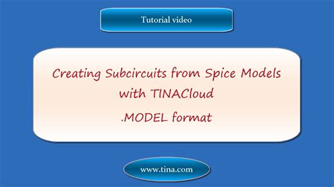 creating subcircuits from spice models with tinacloud blog the