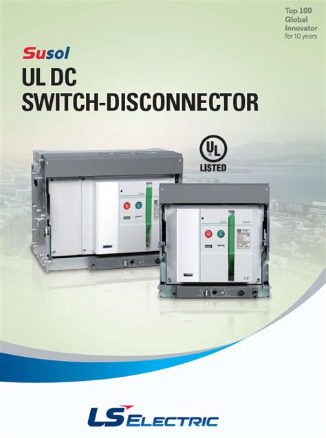 카탈로그 LS일렉트릭 UL인증 DC Switch Disconnector UL 구매솔루션 EOS