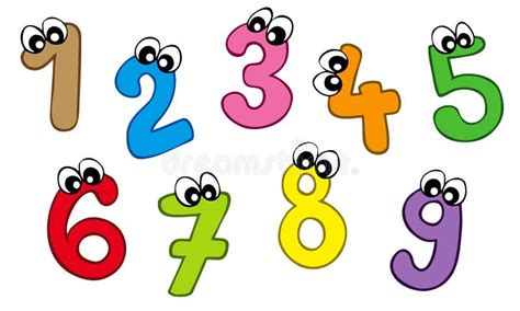 Cartoon Numbers Stock Vector Illustration Of Numbers 13583897