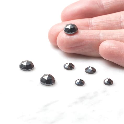 Hematite Rose Cut Cabochons Kernowcraft