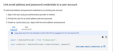 Firebase React Native Authentication Linkwithcredential Error Stack
