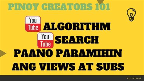 Youtube Algorithm And Youtube Search Paliwanag Sa Tagalog Youtube
