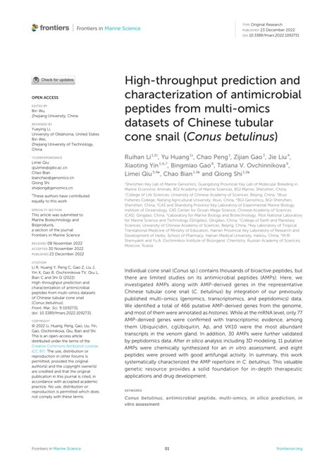 Pdf High Throughput Prediction And Characterization Of Antimicrobial