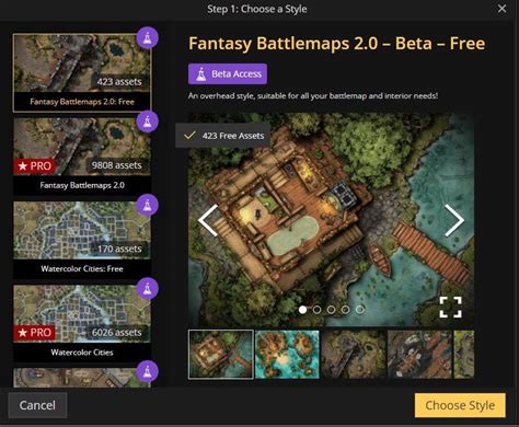 Ferramentas de criação de mapas e grids de batalha para o seu RPG