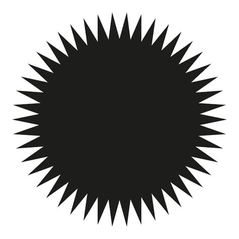 Premium Vector Black Jagged Circular Shape Resembling A Round Price Tag Stock Vector