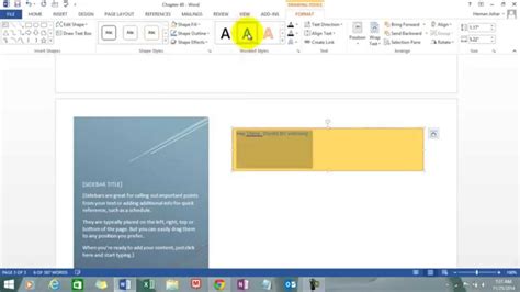 Inset Text Box In Ms Word Learn Excel Course Ms Word Course And Ms