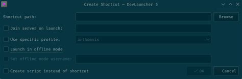 Creating Instance Shortcuts MultiMC Launcher Wiki GitHub