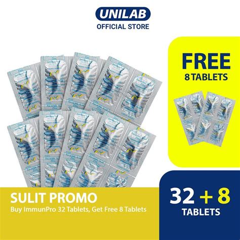 Sulit Promo Buy Immunpro 32 Tablets Get Free 8 Tablets Shopee
