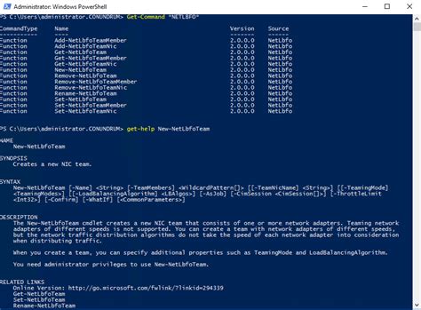 using nic teaming with windows server 2016