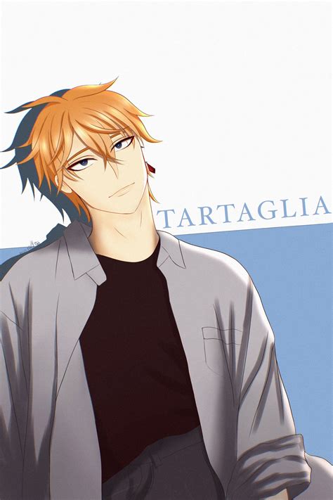 Tartaglia Modern World Fan Art Genshin Impact Hoyolab